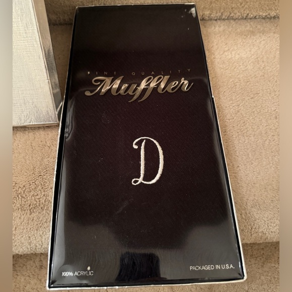 royal- scot | Accessories | Vintage Royal Scot Black Initial D Scarf ...